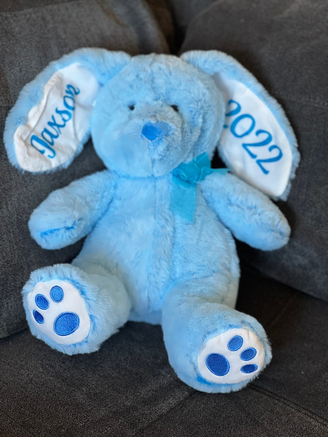 Personalized Easter Bunny Printed Custom Bunny Monogrammed - Etsy