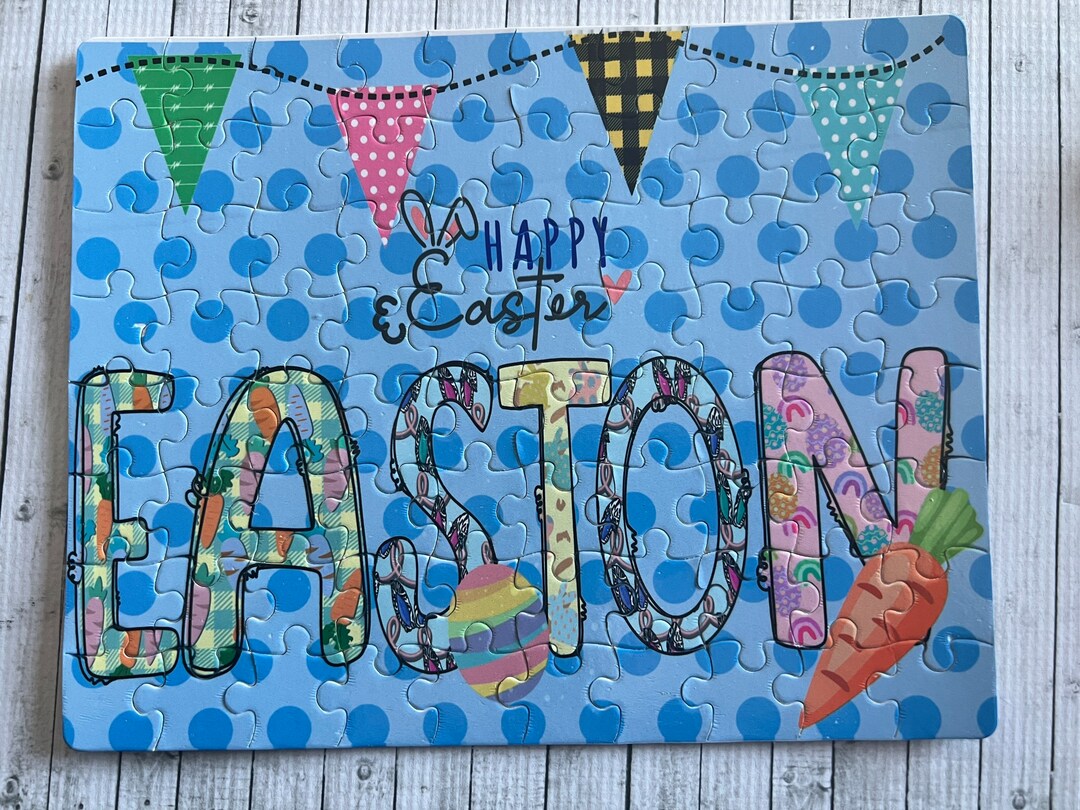Easter Puzzle, Kids Easter Gift, Personalized Puzzle, Class Easter Gift ...