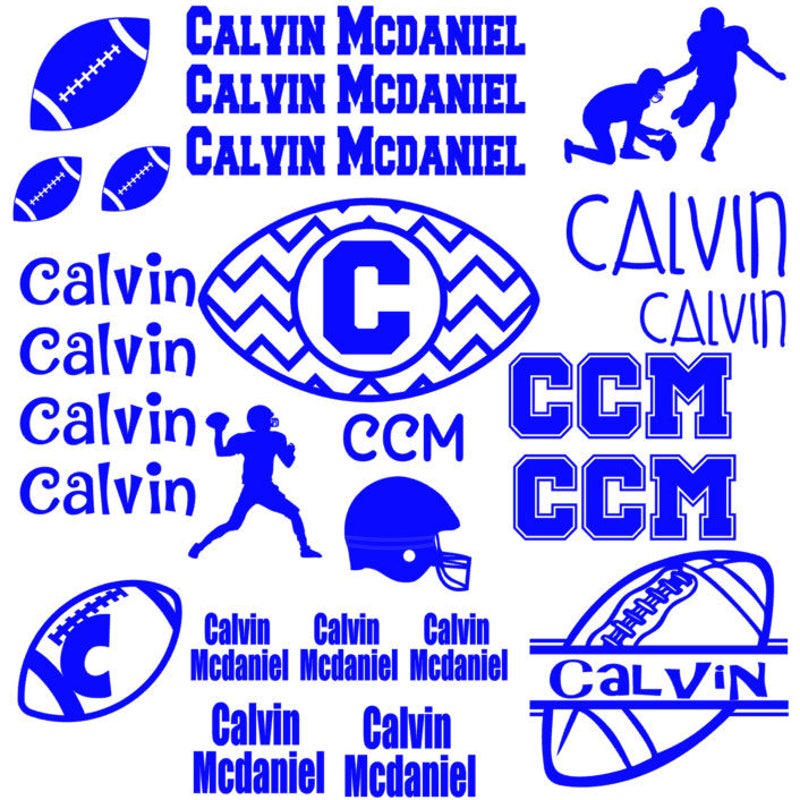 Boys Monogram Decal - Etsy