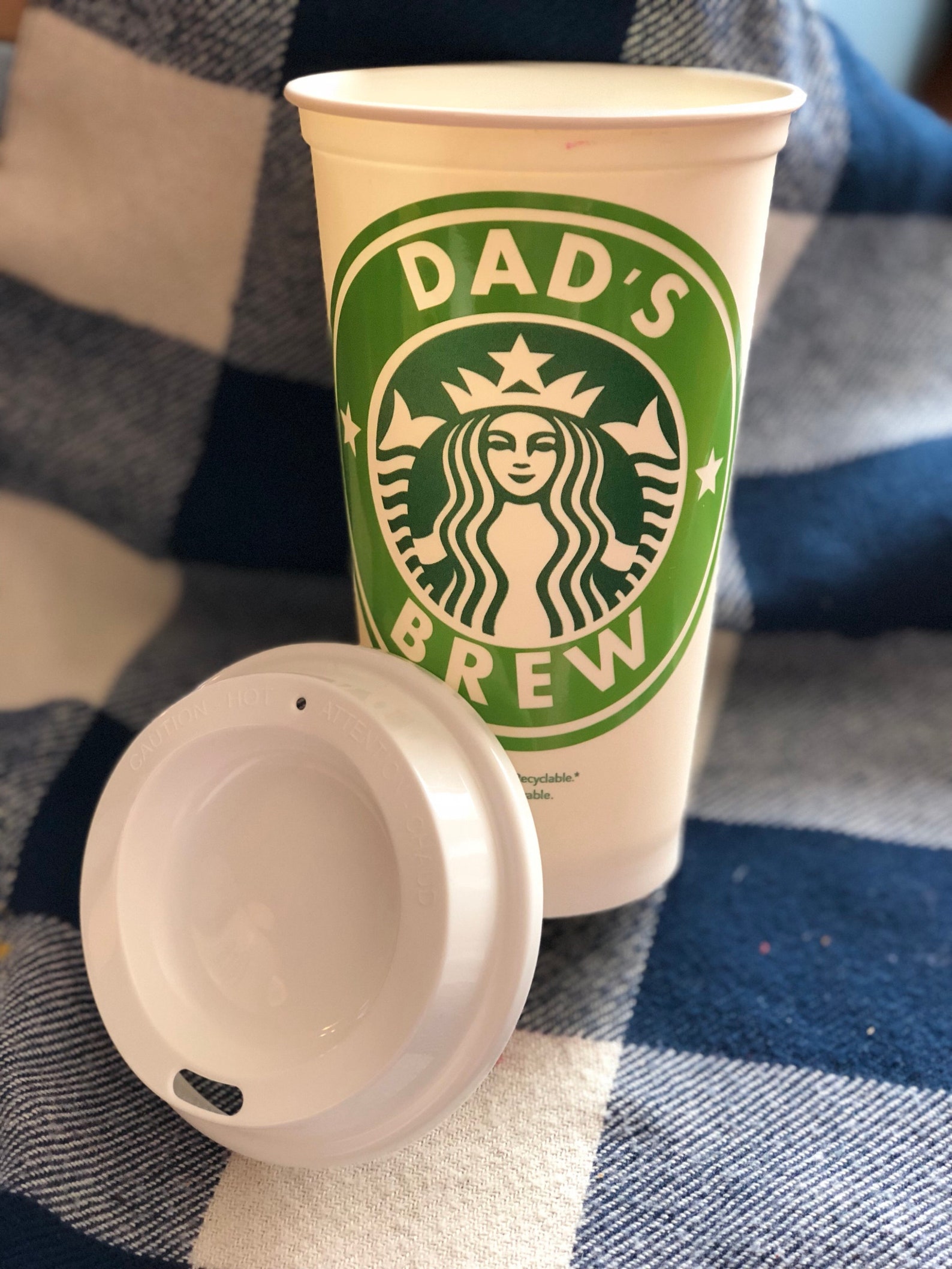 Dad Cup Starbucks Cup Fathers Day Gift Daddy Gift Gift for | Etsy