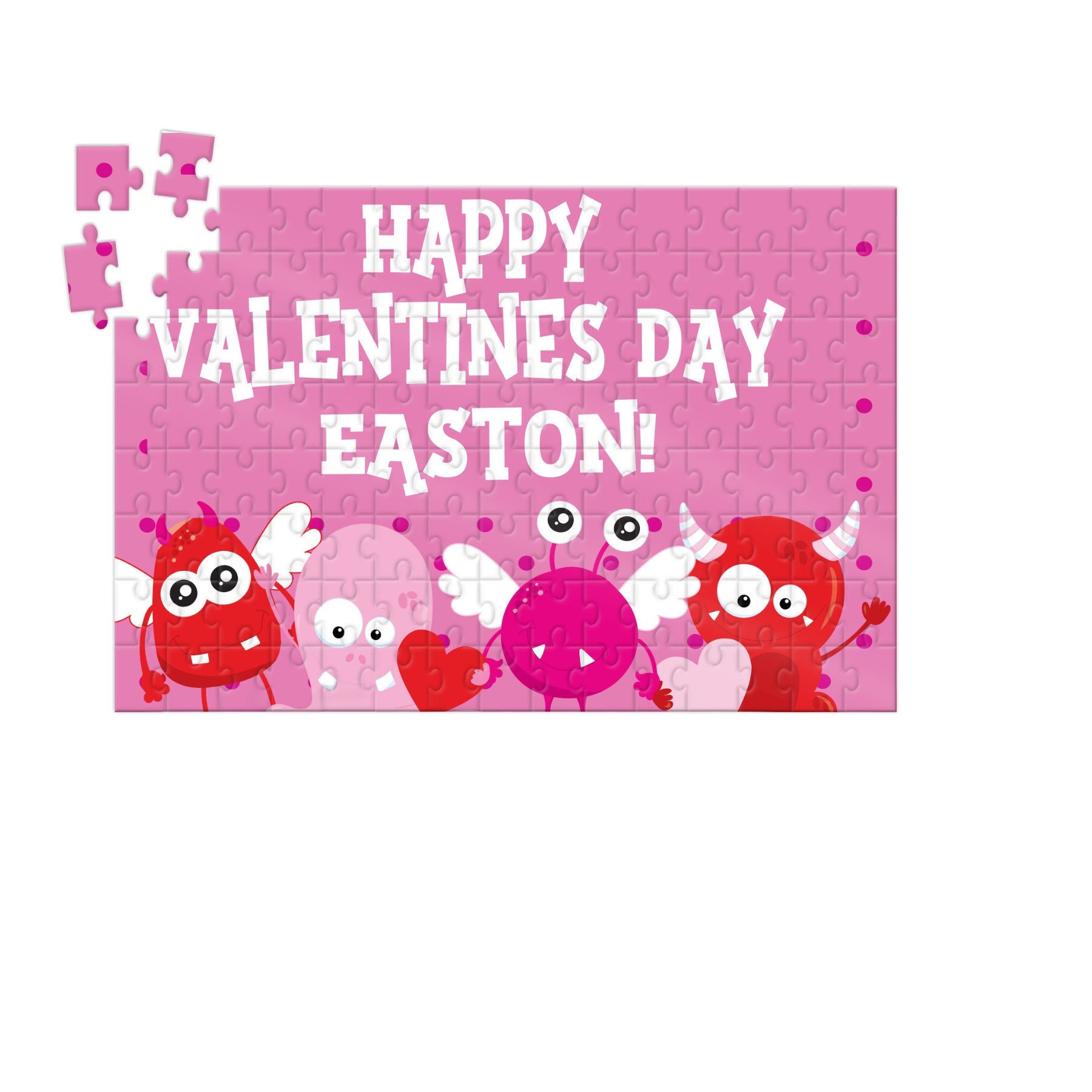 Valentine puzzle kids valentine gift personalized puzzle | Etsy