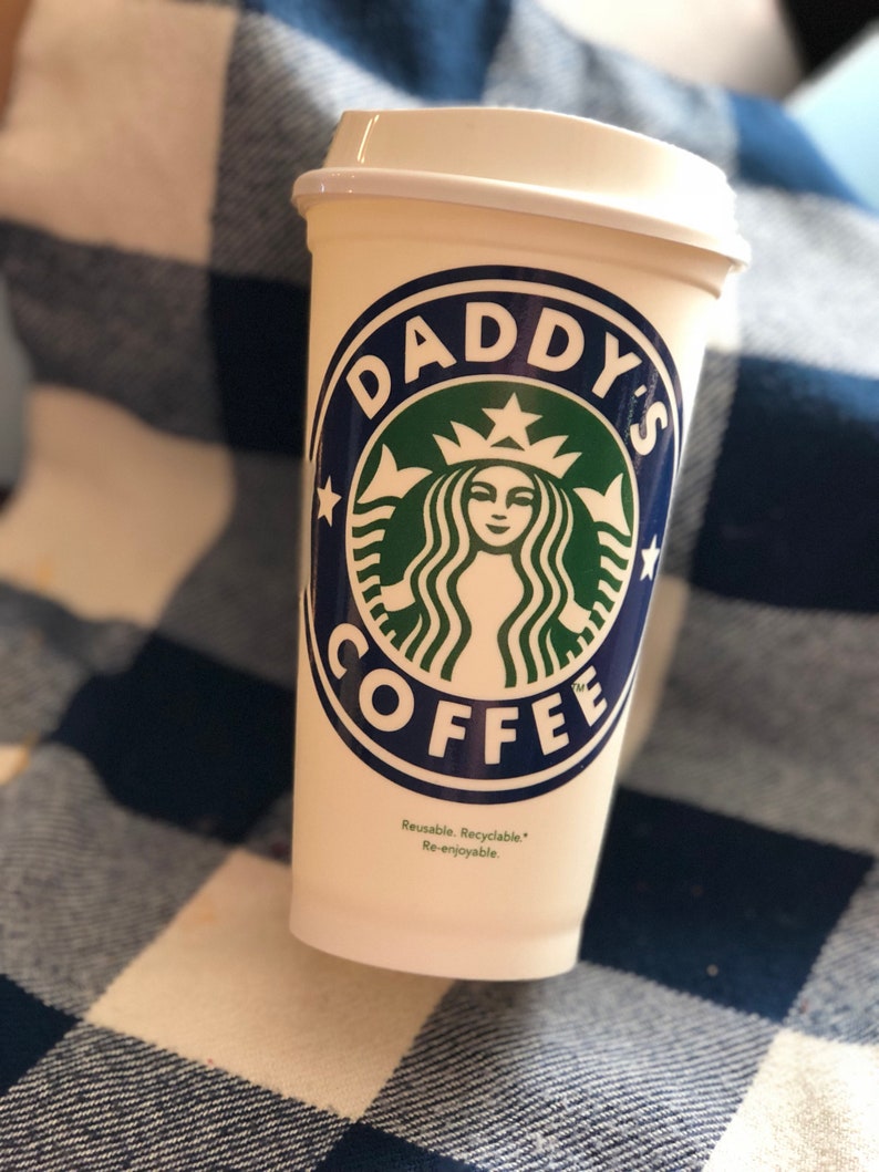Dad Cup Starbucks Cup Fathers Day Gift Daddy Gift Gift for | Etsy