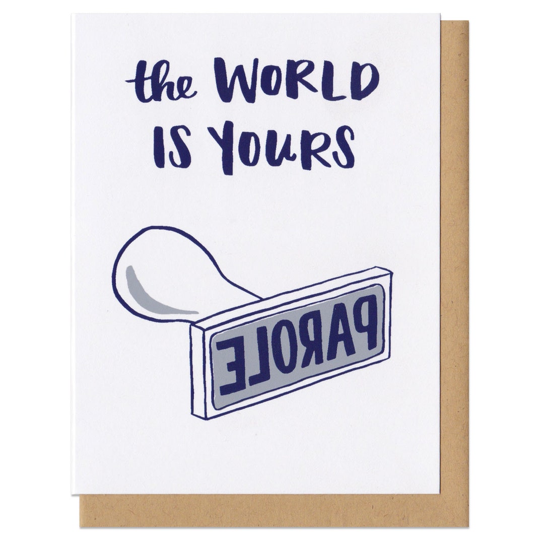 The World is Yours Parole Stamp Greeting Card - Etsy