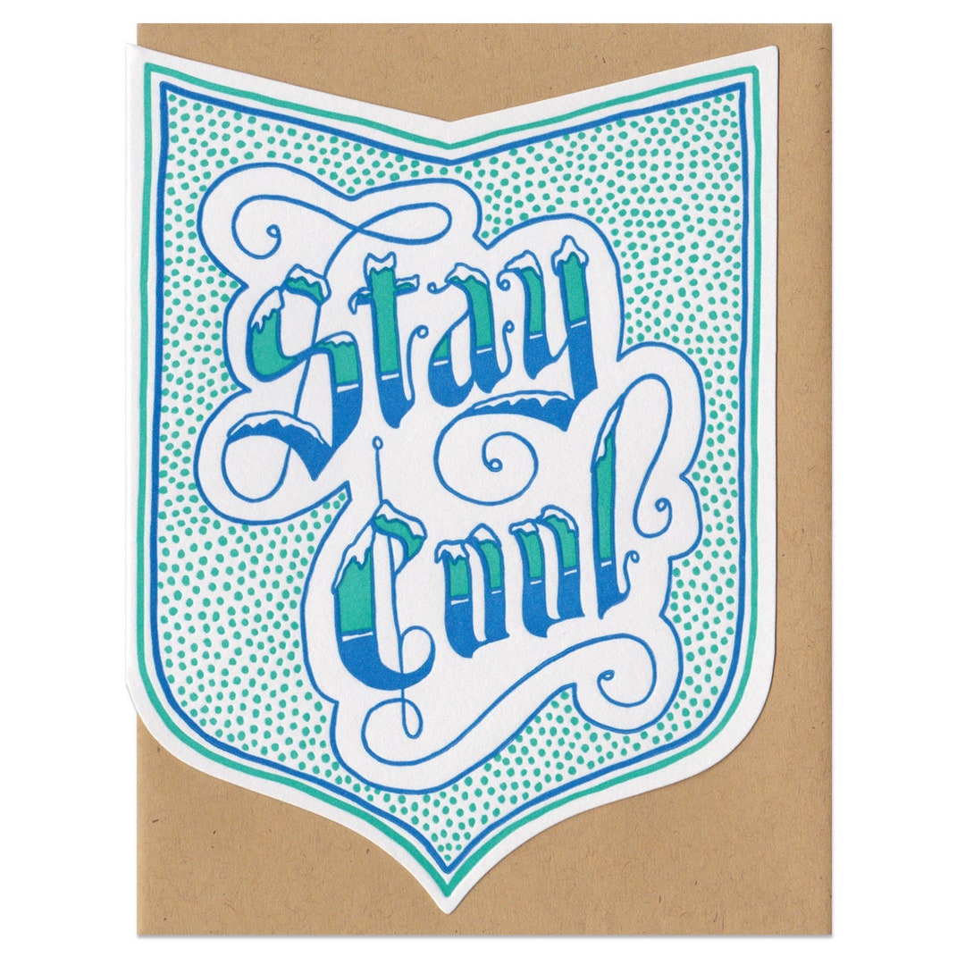 Stay Cool Greeting Card - Etsy