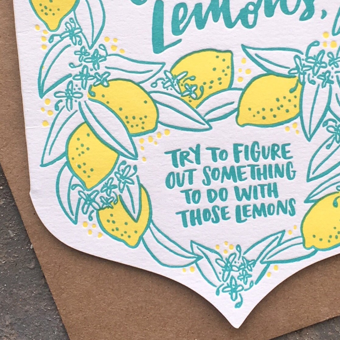 When Life Gives You Lemons... Greeting Card | Etsy