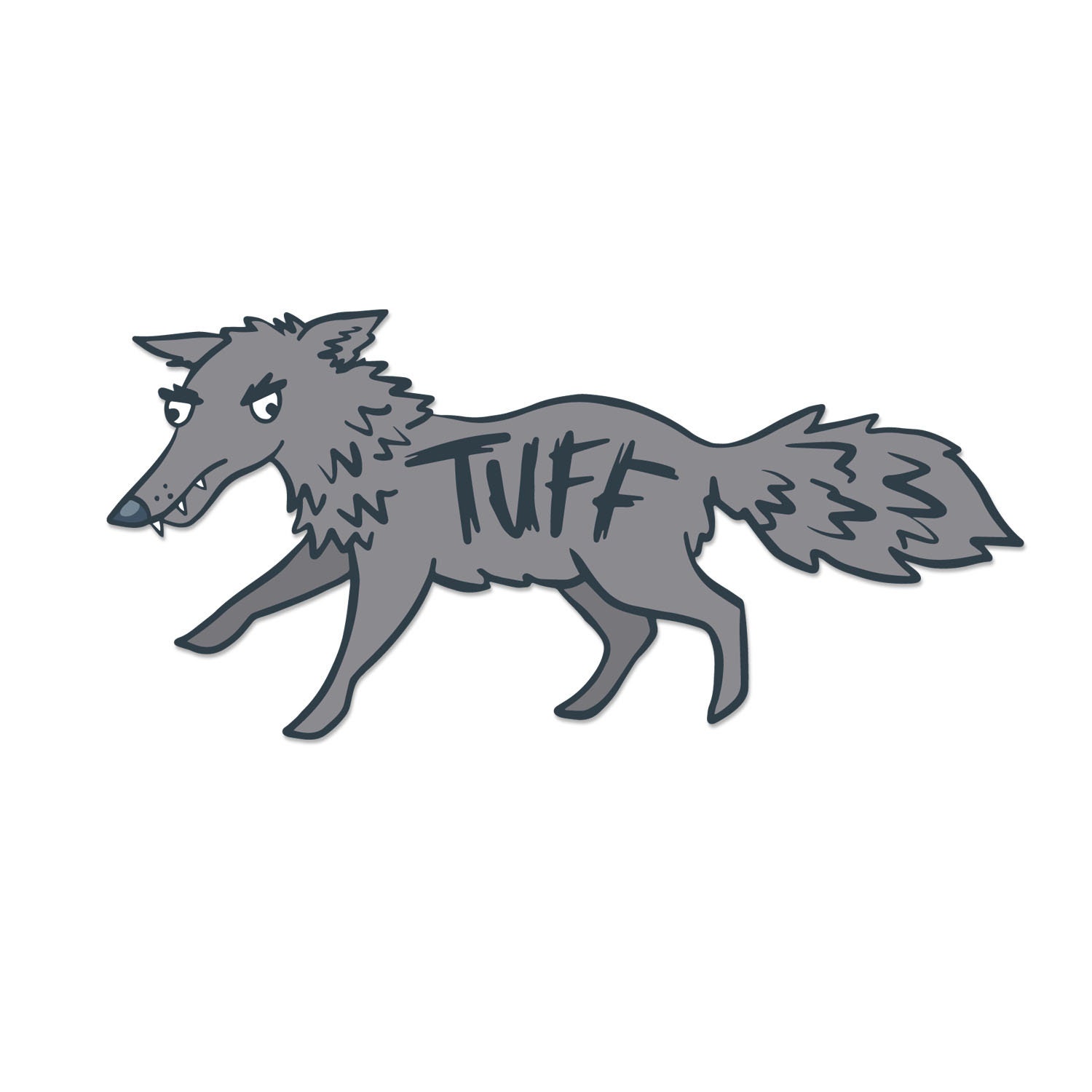 Tuff Wolf Sticker - Etsy