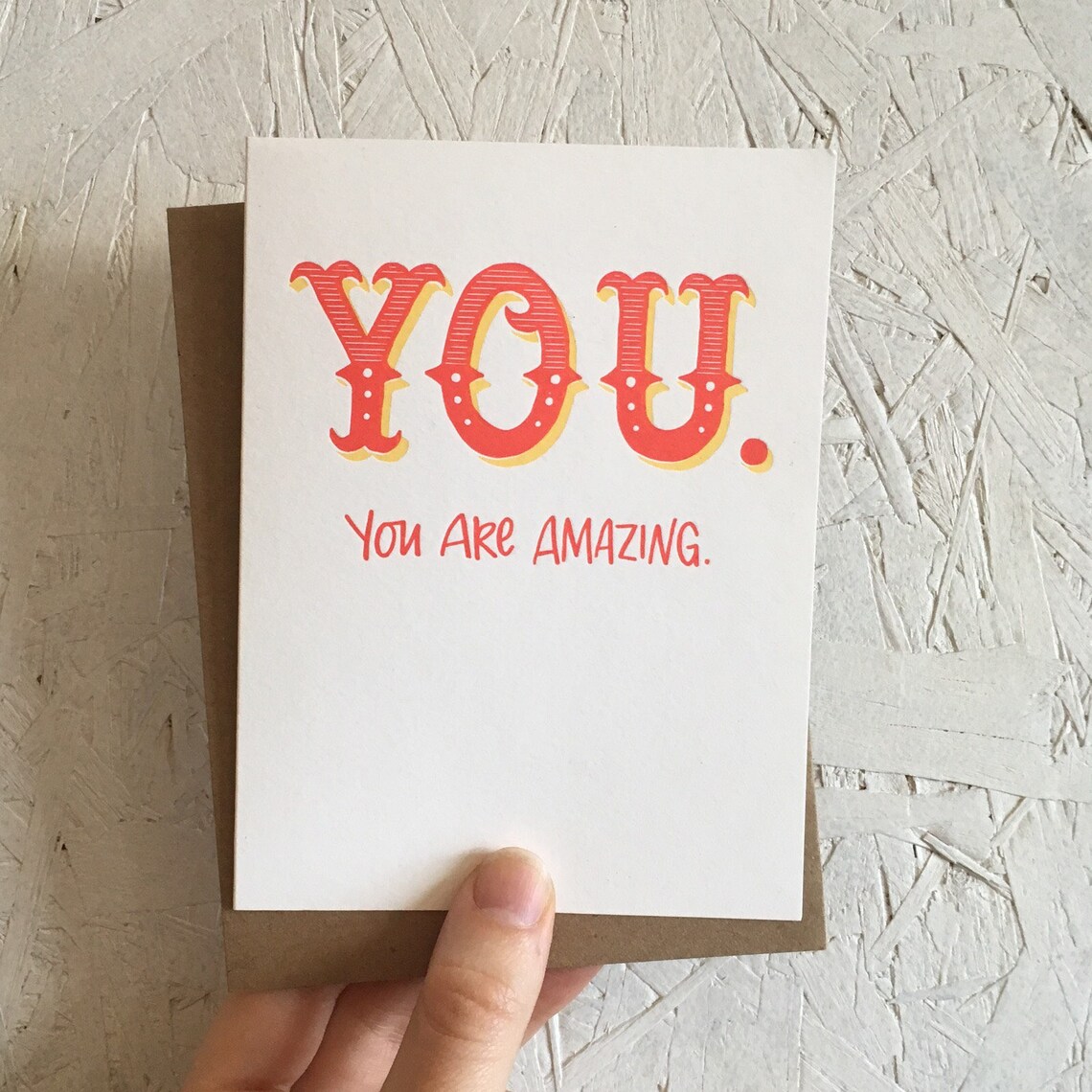 YOU. You Are Amazing. Greeting Card - Etsy