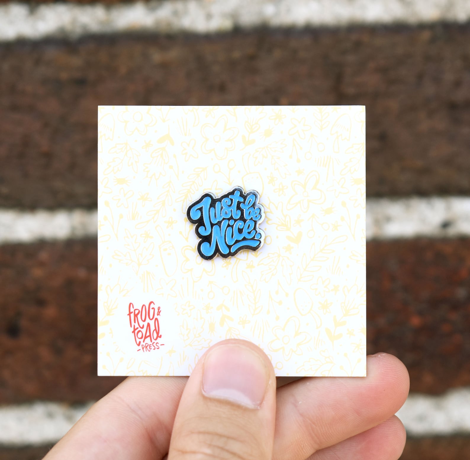 Just Be Nice Enamel Pin | Etsy