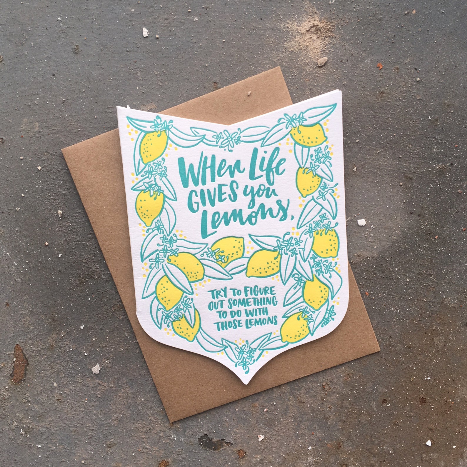When Life Gives You Lemons... Greeting Card | Etsy