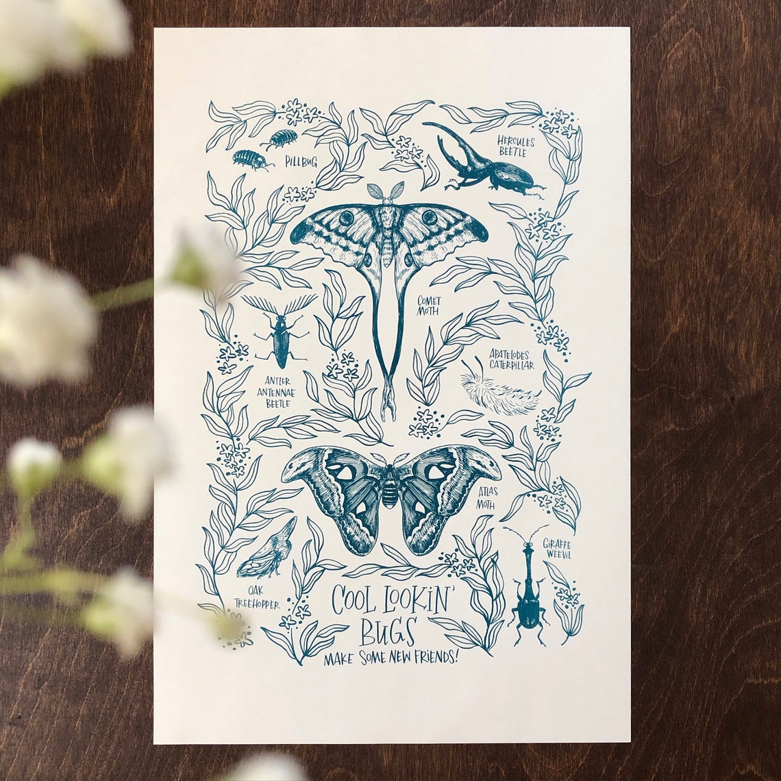 Cool Lookin' Bugs Print - Etsy