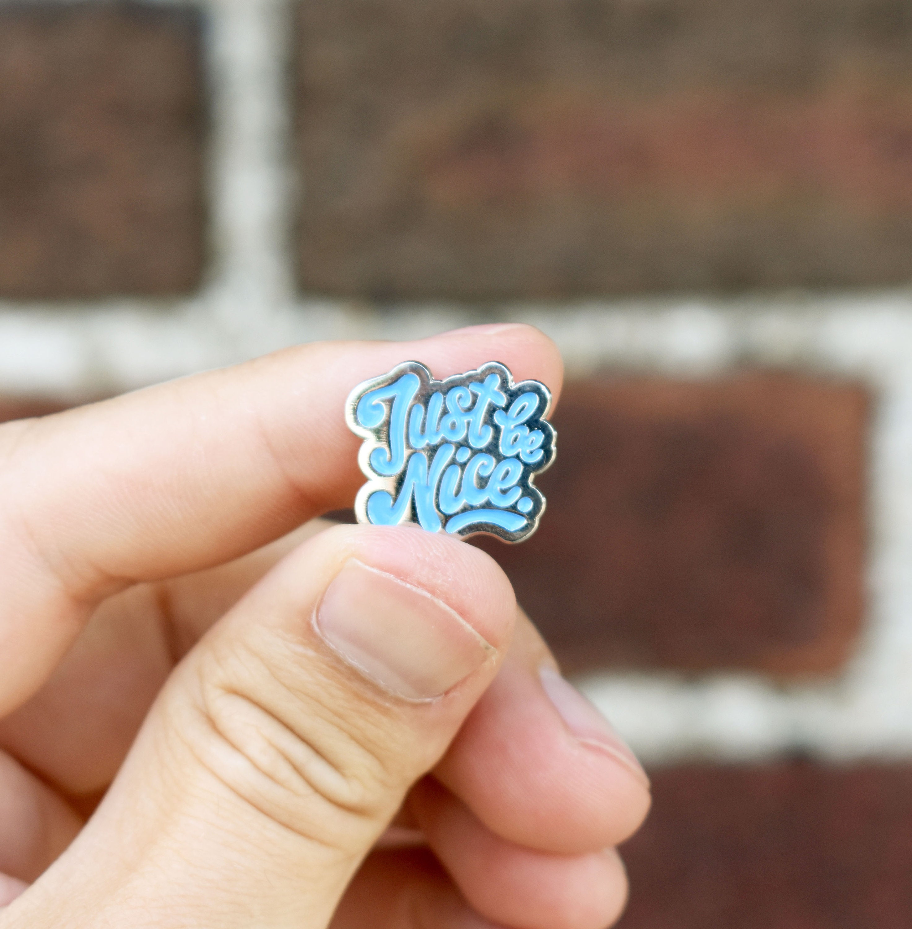 Just Be Nice Enamel Pin | Etsy