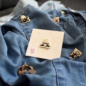 Enamel Letter Pin - Etsy