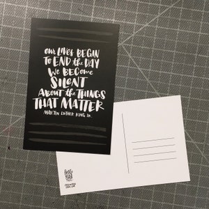 Martin Luther King Jr. Postcard - Etsy