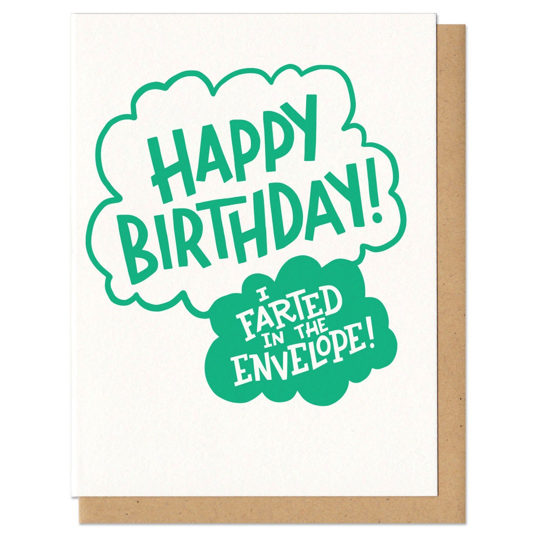 Birthday Fart Greeting Card - Etsy