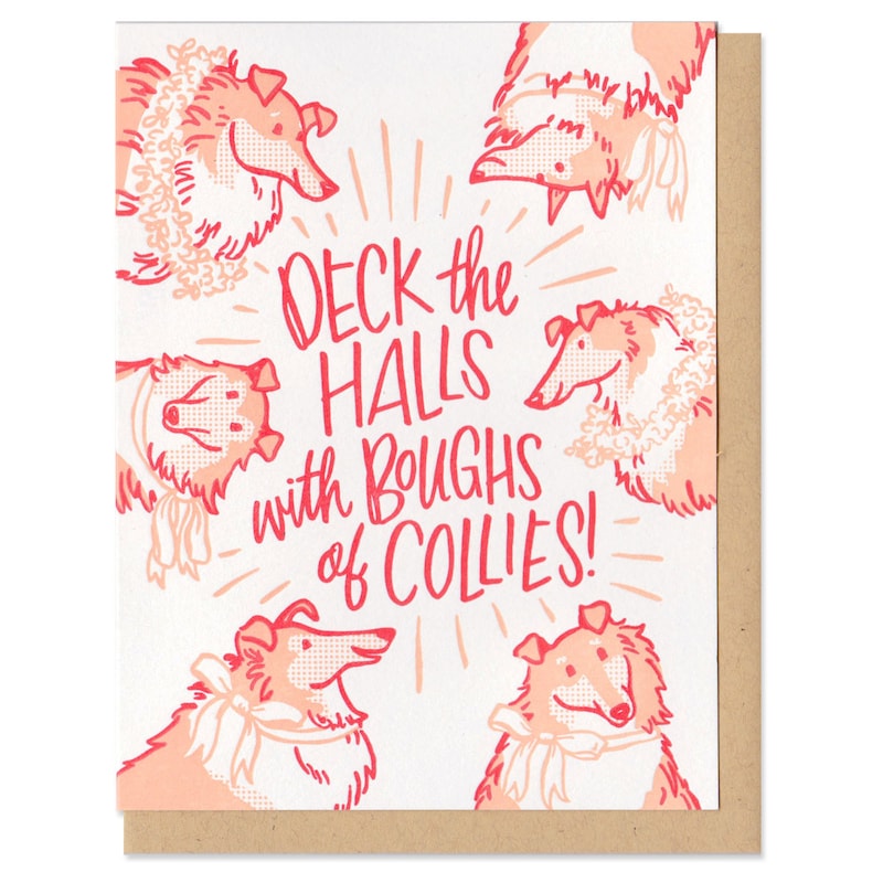 Collie Cards - Etsy