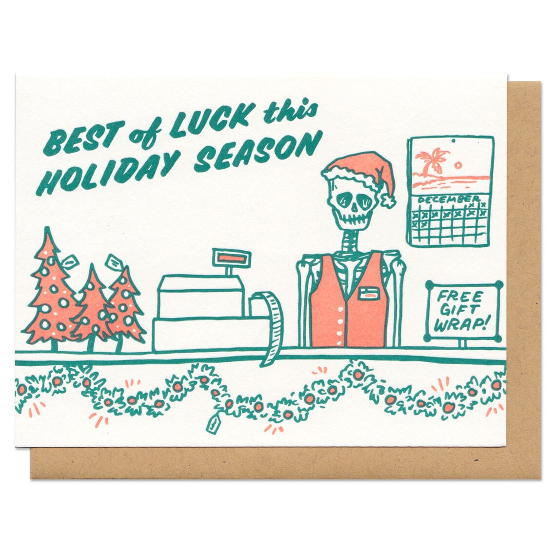 Best of Luck This Holiday Season Christmas Greeting Card - Etsy