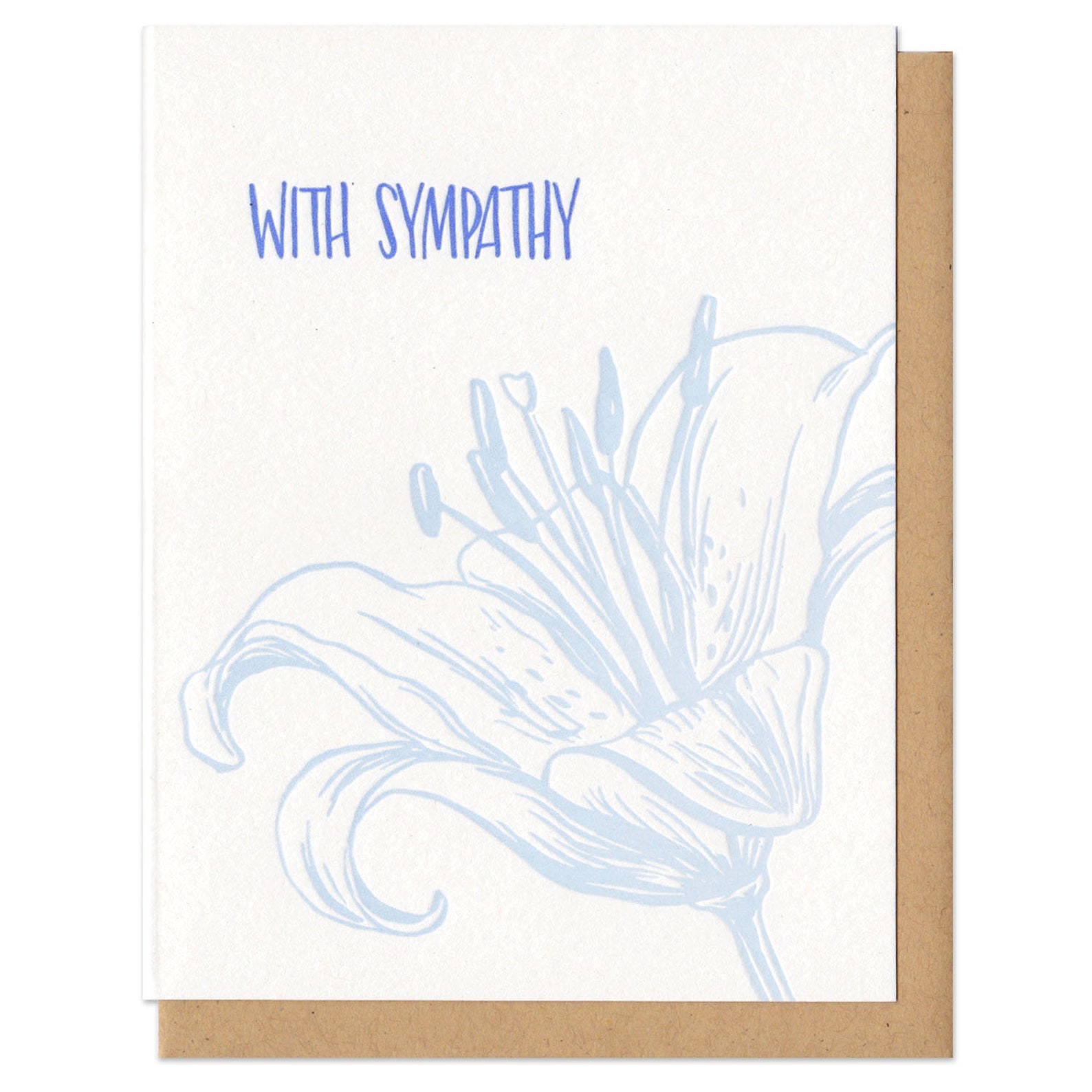 With Sympathy Greeting Card - Etsy