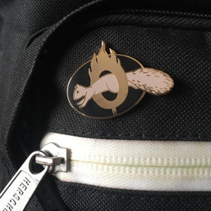 Brave Squirrel Pin - Etsy