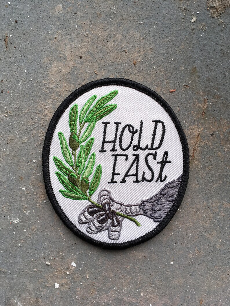 Hold Fast Eagle Claw and Olive Branch Patch | Etsy