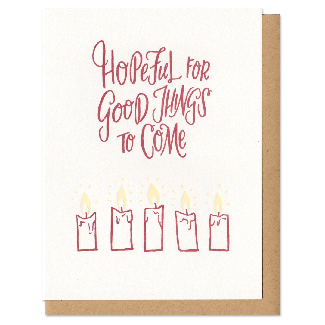Hopeful for Good Things to Come Greeting Card - Etsy