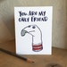 You Are My Only Friend Sock Puppet Greeting Card - Etsy