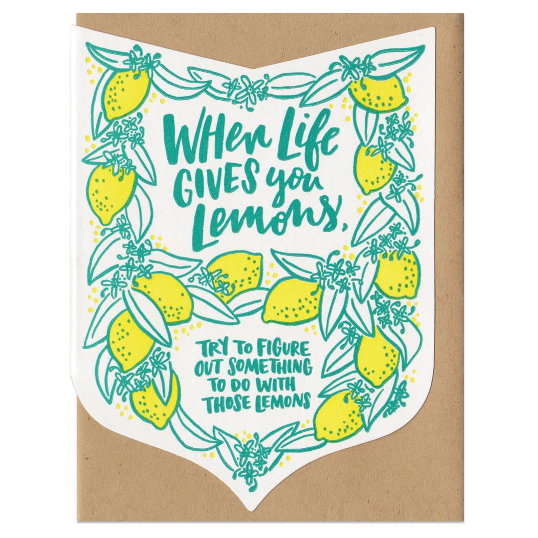 When Life Gives You Lemons... Greeting Card - Etsy