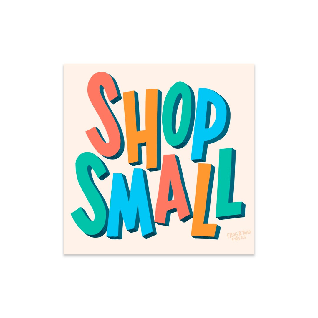 Shop Small Sticker - Etsy