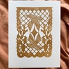Toro 5x7" Block Print, Bull Linocut Art Print, Desert Artwork, Mexican ...