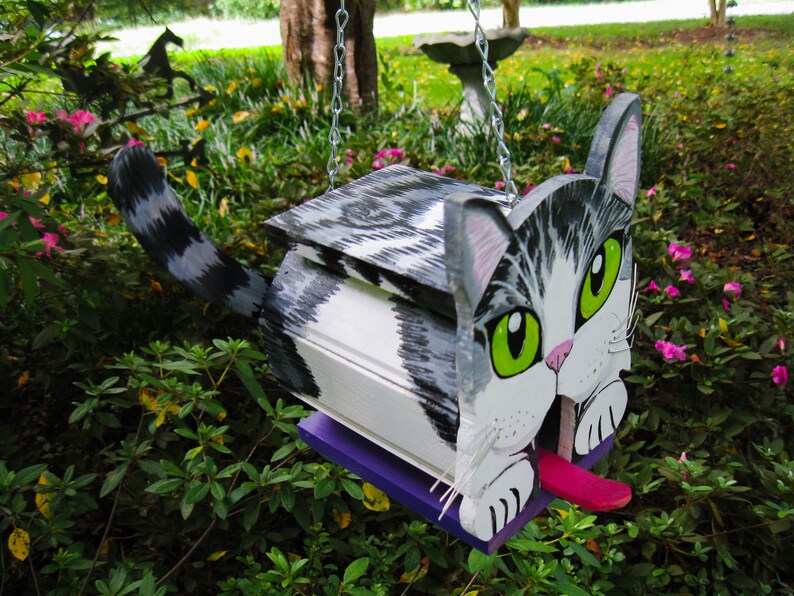 Cat Birdhouse - Etsy