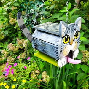 Cat Birdhouse - Etsy