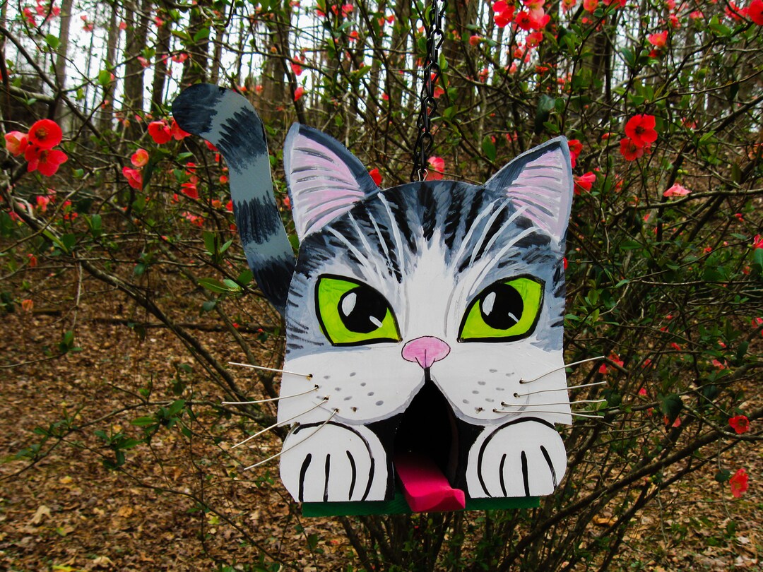Cat Birdhouse - Etsy