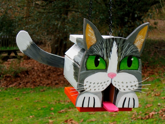 cat birdhouse | Etsy