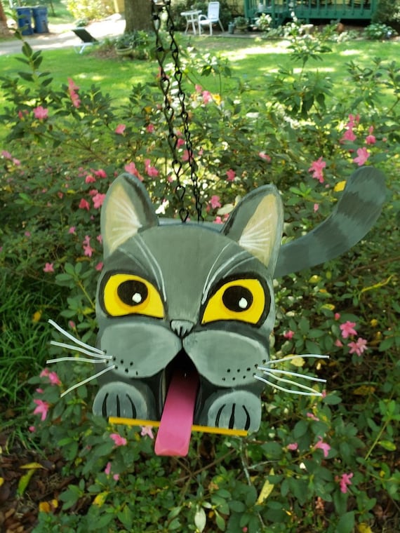 Cat birdhouse | Etsy