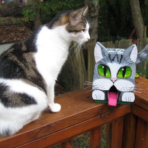 Cat Birdhouse - Etsy