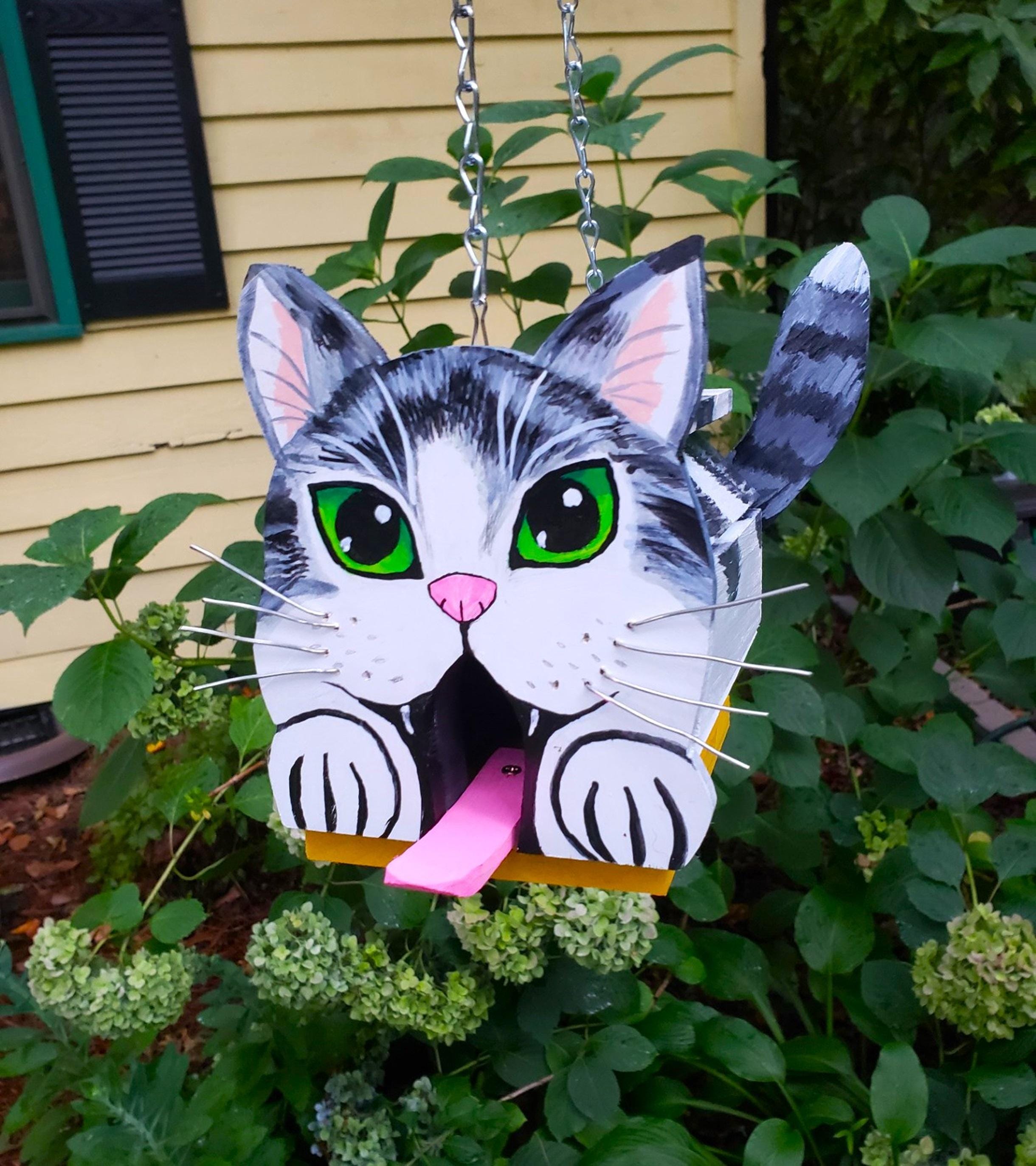 Cat Birdhouse - Etsy
