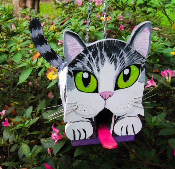 Cat Birdhouse - Etsy