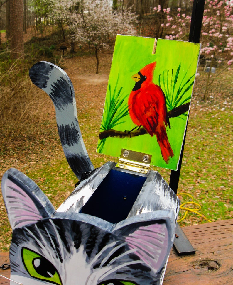 Cat Birdhouse - Etsy