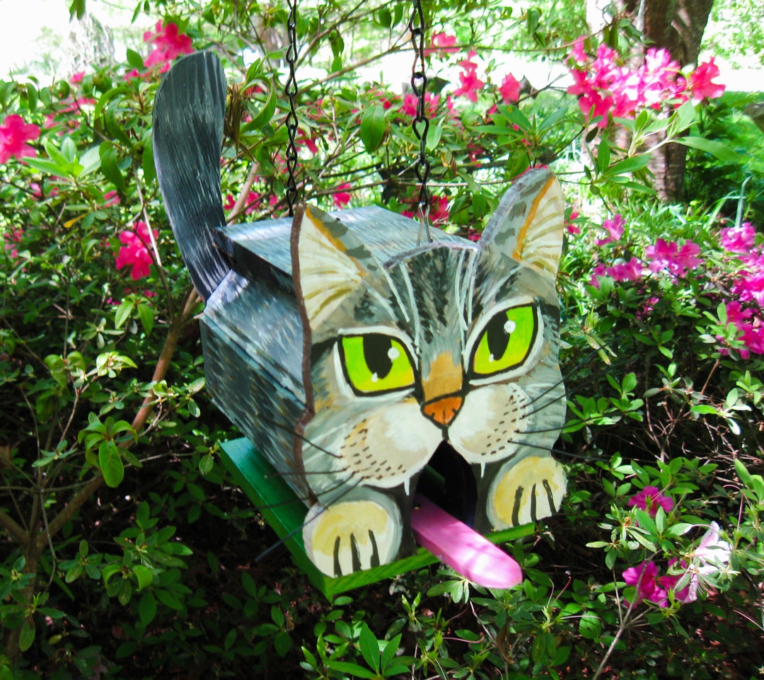 Cat Birdhouse - Etsy