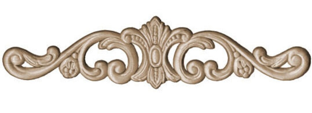 Ornate Scrollwork-wood Applique-decorative Wood-wood Crafts-unfinished ...