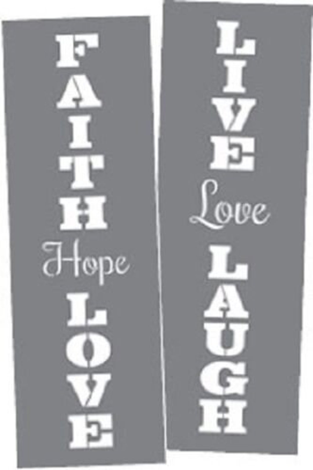 Americana Decor Stencils, Faith, Hope , Love, Live, Love, Laugh, 2 ...