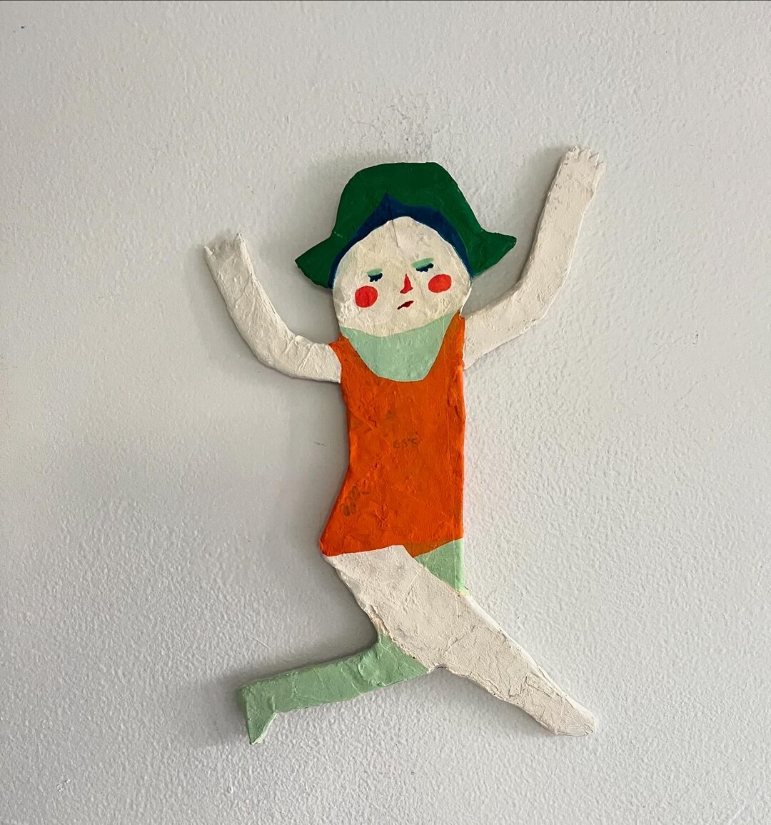 Paper Mache Skipping Girl - Etsy