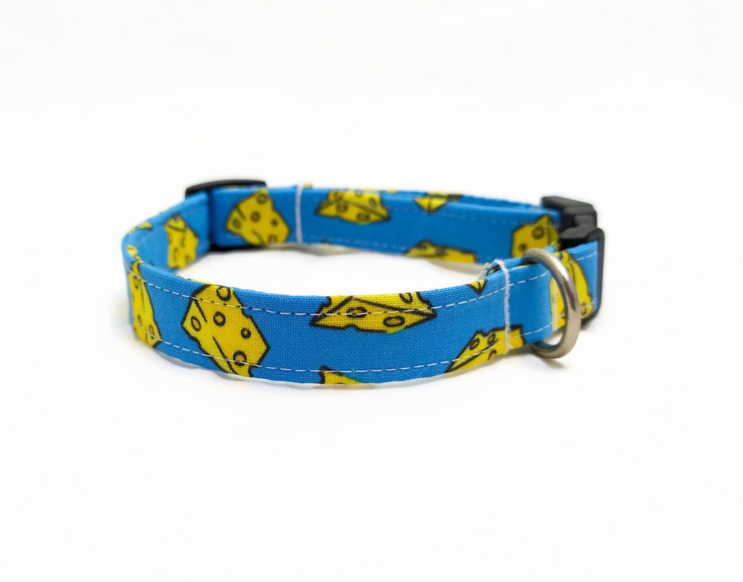 Dog Collar cheese Blue Dog Collar Fun Dog Collar Soft Dog Collar Cute ...