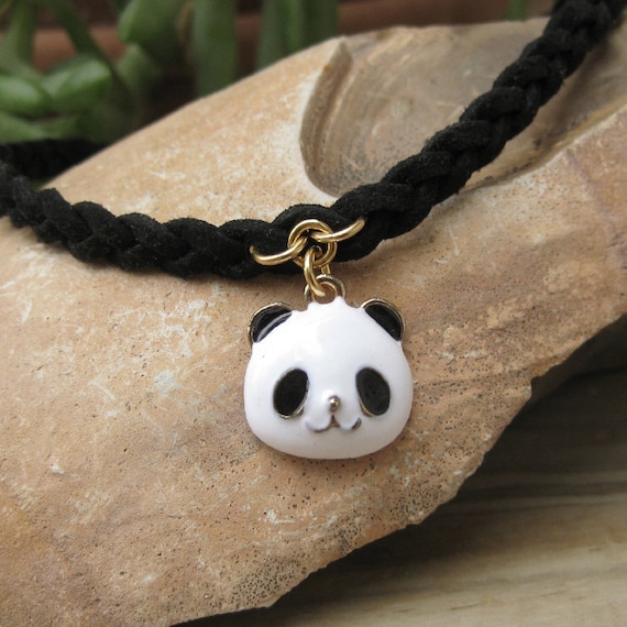 Collier Panda RAS de cou Panda bijoux Panda tour de cou | Etsy