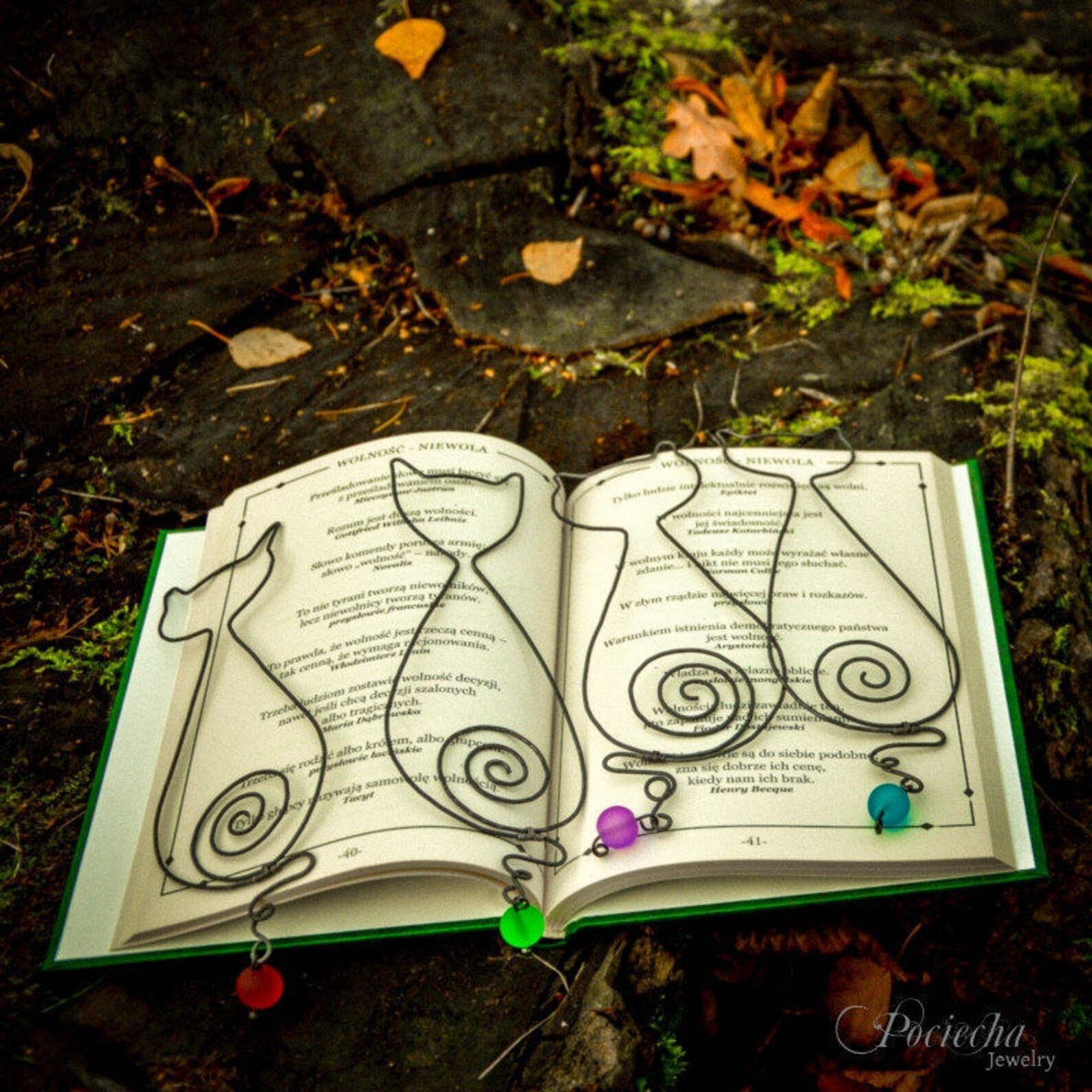 Metal Wire CAT Bookmark, Wire Bookmark, Metal Bookmarks, Christmas ...
