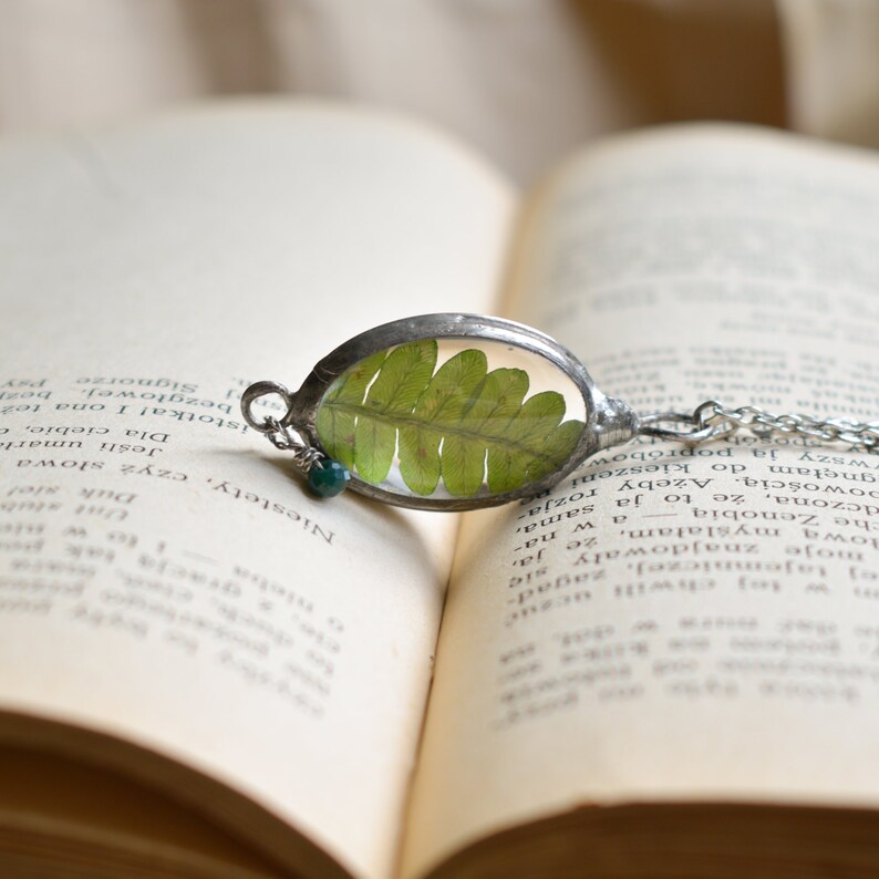 Real Fern Necklace, Mindfulness Gift, Witchy Jewelry - Etsy