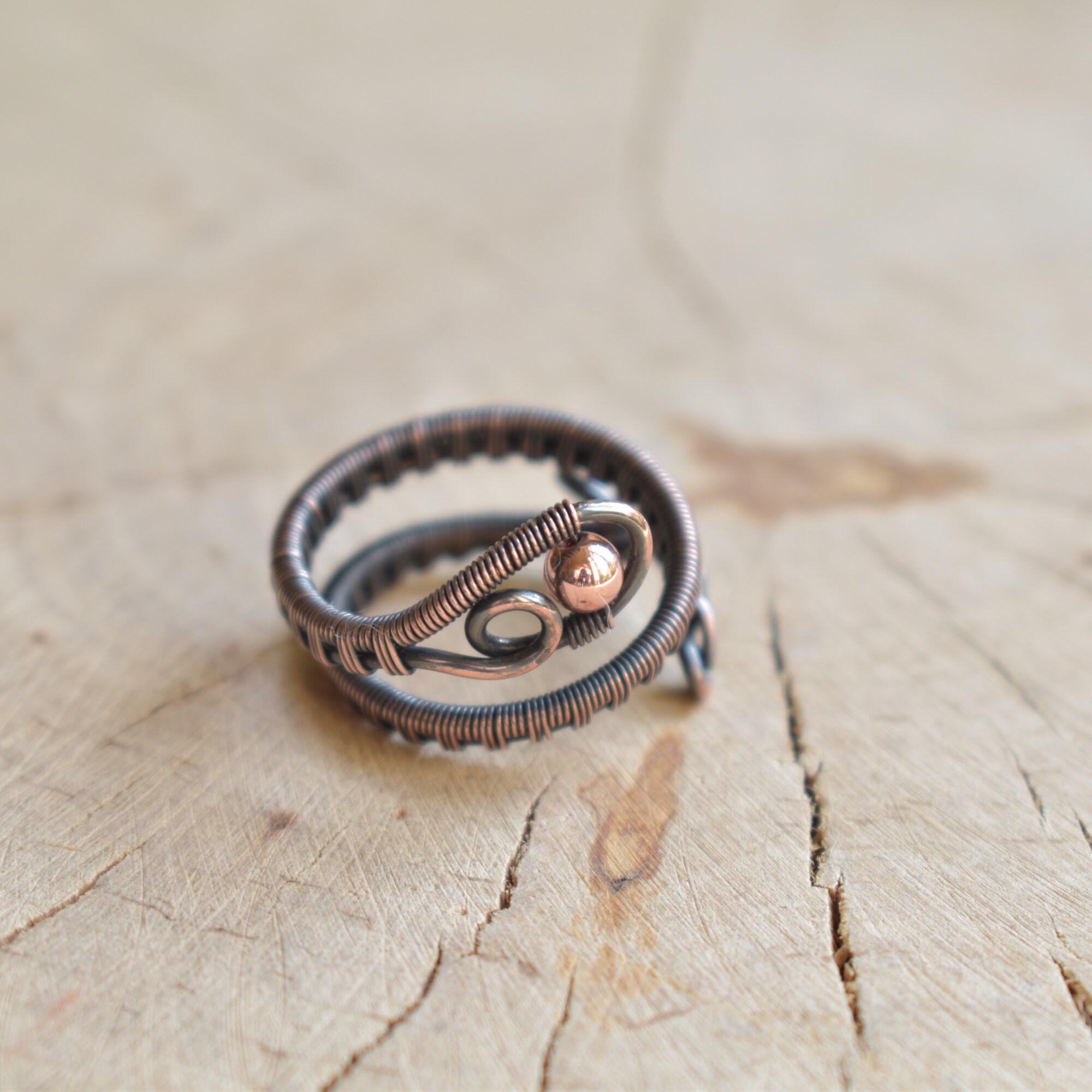 Rose Gold Hematite Ring Arthritis Ring 7th Anniversary Gift | Etsy