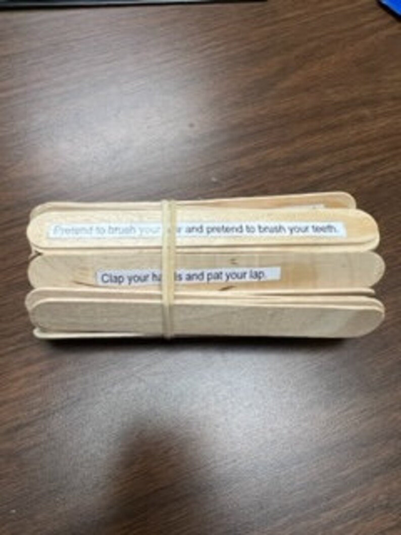 Following 2-step Directions (popsicle Sticks) - Etsy