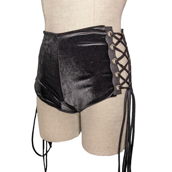 Black Lace Shorts - Etsy