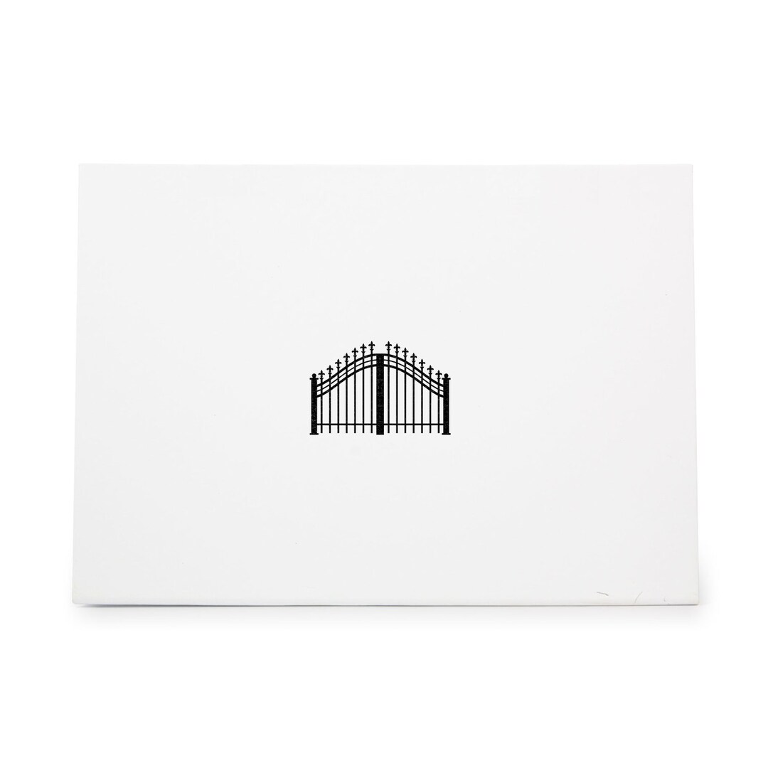 Wrought Iron Gate Fence Heaven Gate, Rubber Stamp 20489 - Etsy