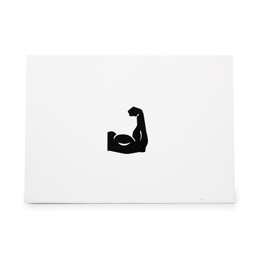Muscle Arm Big Flexing Man Rubber Stamp 26540 - Etsy